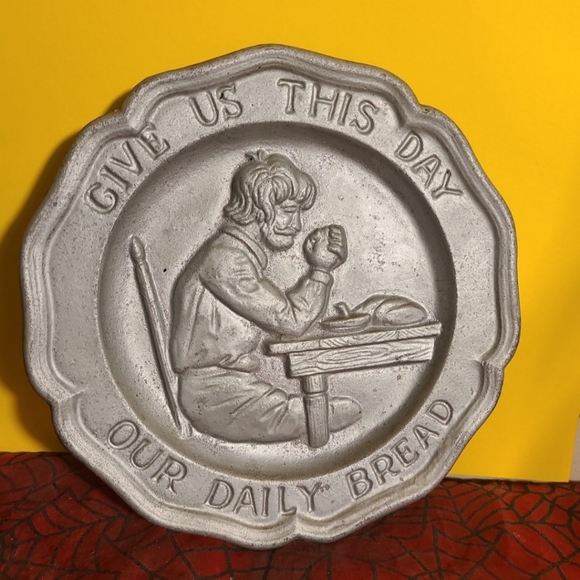 Wall Decor | Vintage 8 Cast Aluminum Christian Daily Bread Lords Prayer ...